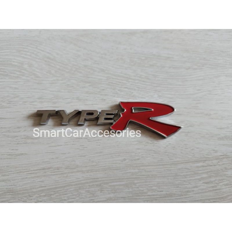 3d TypeR TypeR Type R Type R Type R Sticker Logo Emblem | Shopee ...