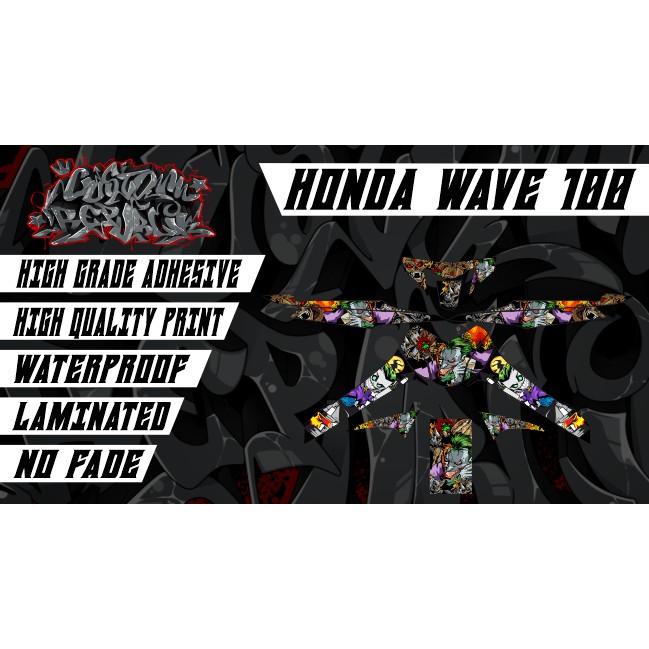 Honda Wave 100 Decals Set (Joker) | Shopee Philippines