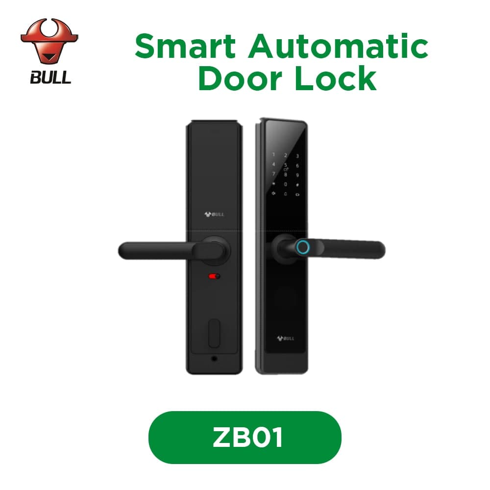 BULL Digital Smart Door Lock Finger Print Password Ready with Door Bell ...