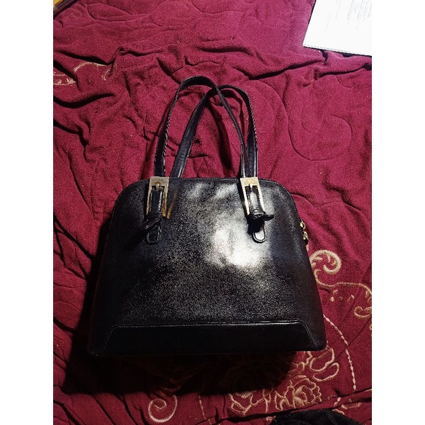 Preloved Vintage 100% Authentic ESQUIRE Structured Handbag Classic City ...
