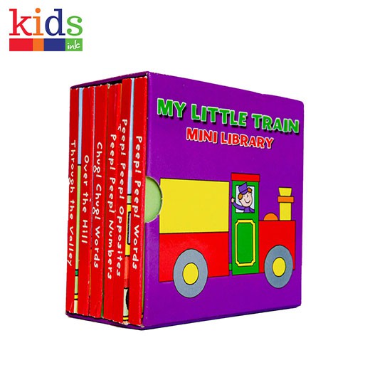 My Little Train: Mini Library Of Trains Children Board Book for Kids ...