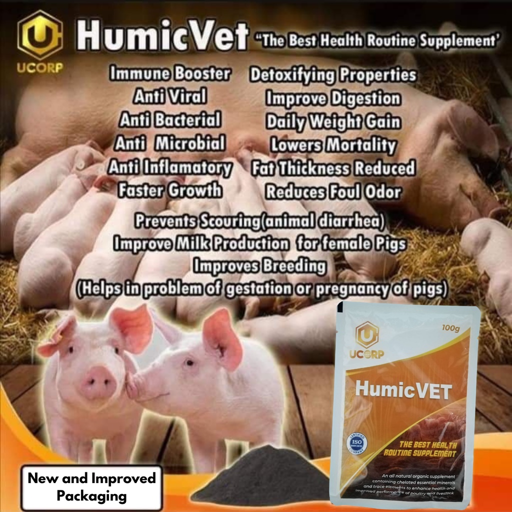 Humicvet for Piggery Farm/ NEW PACKAGING(100 grams) | Shopee Philippines