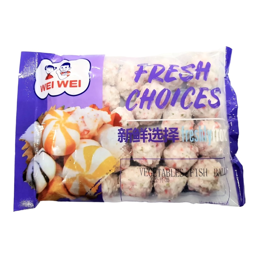 Wei Wei Vegetable Fish Ball 250g HOTPOT SHABU SHABU FISHBALLS DIMSUM ...