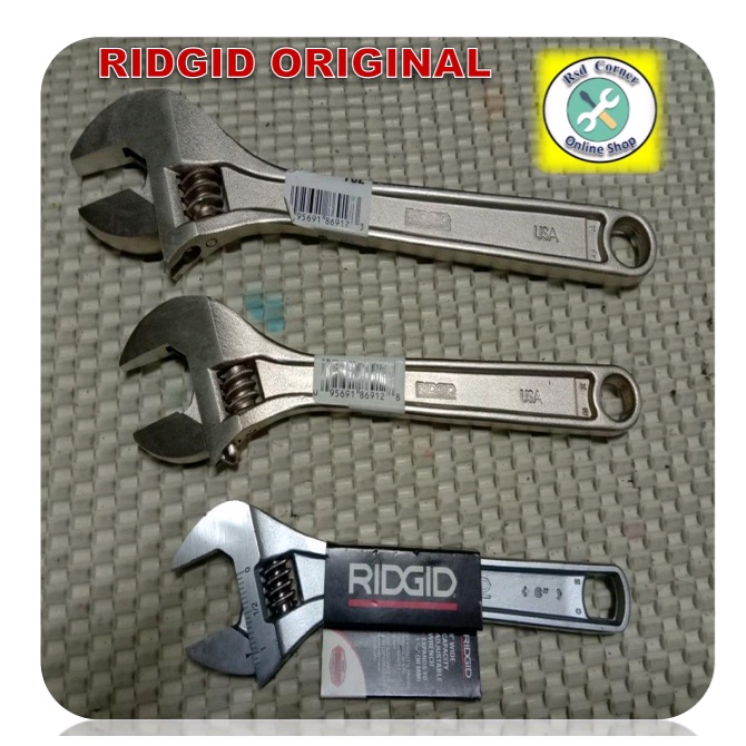 RIDGID ADJUSTABLE WRENCH(8", 10", 12")" KATALA" | Shopee Philippines