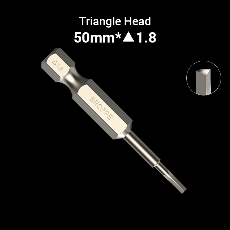 50mm Magnetic Specialty Screwdriver Bits 1/4" Hex Shank, Triwing Square ...