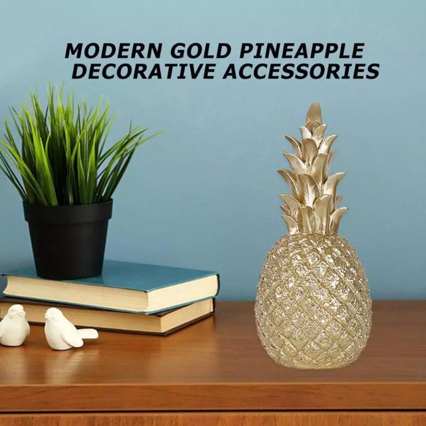 Nordic Resin Pineapple Ornament Home Living Room Decoration Creative Pineapples Crafts Desk ...