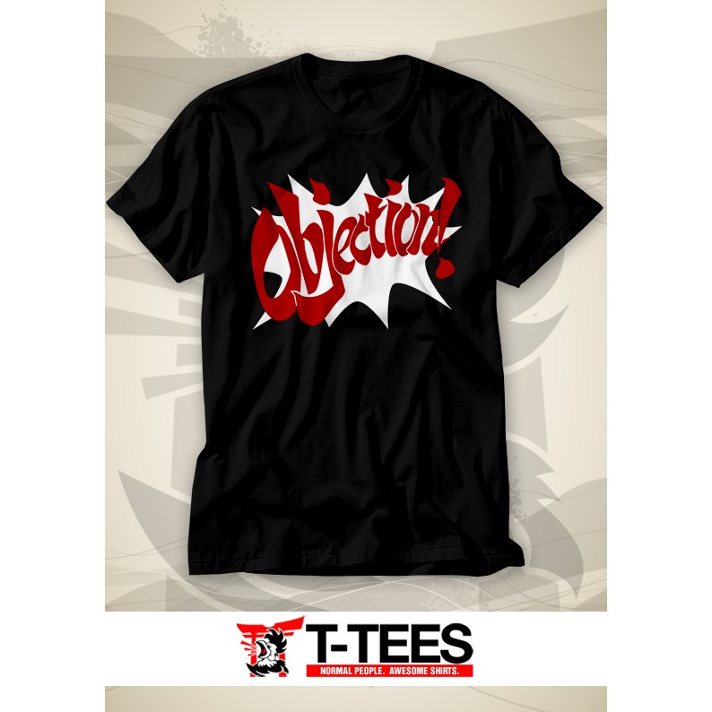 T-TEES - Gamer Shirt - Phoenix Wright - Objection! | Shopee Philippines