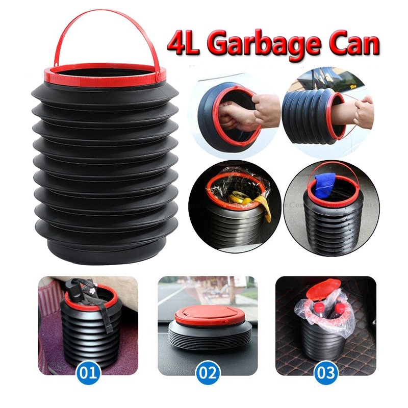 Foldable Hand Carry Car or Office Trash Can Portable Multifunctional ...