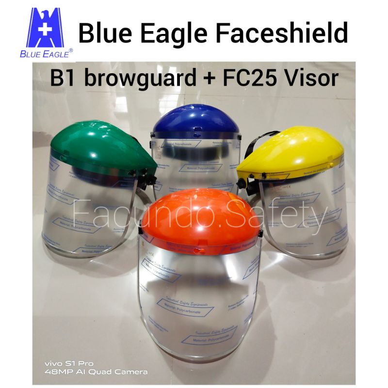 Blue Eagle Faceshield B1ye Browguard FC25 visor | Shopee Philippines