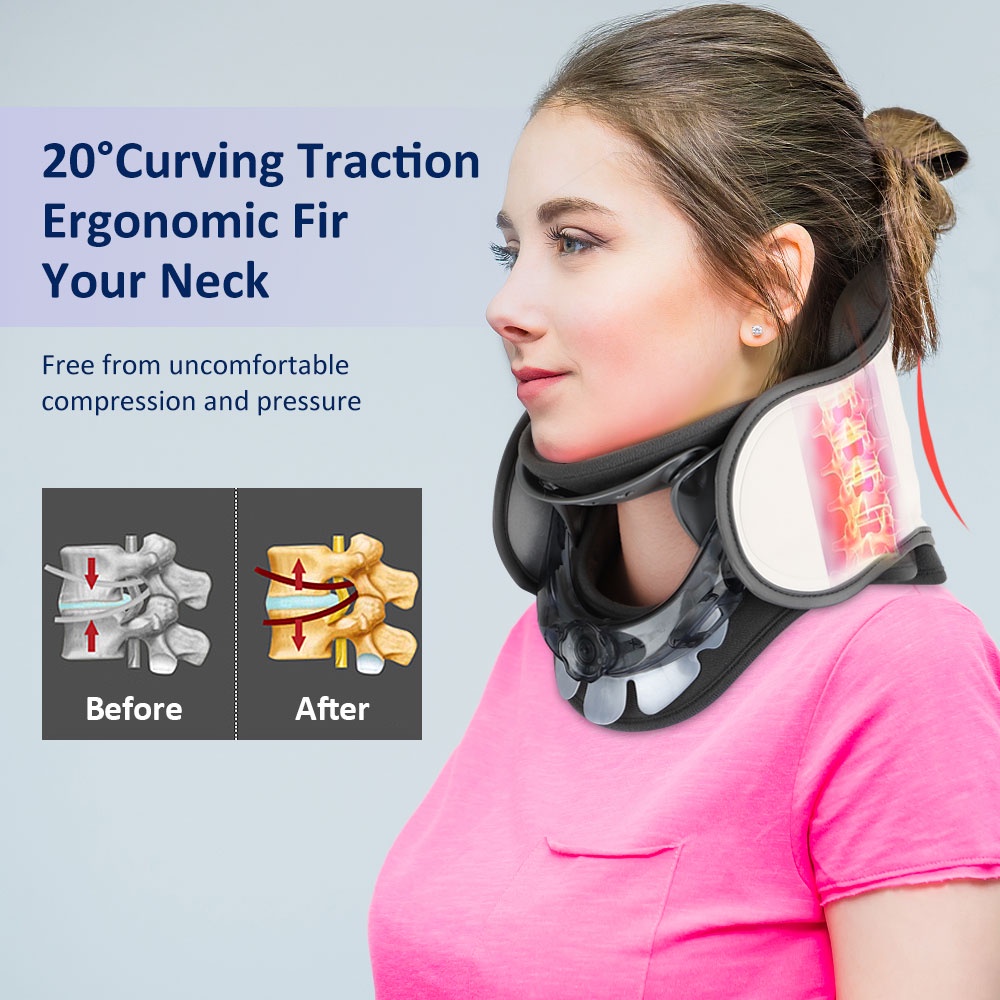 Adjustable Neck Traction Device, Ergonomic Neck Stretcher,Cervical ...
