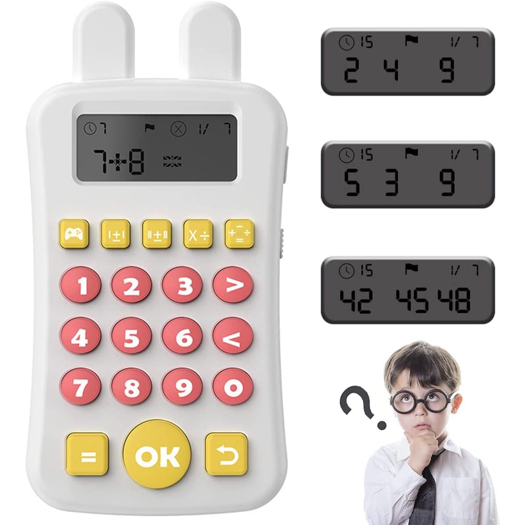 Montessori Maths Teaching Calculator Toy Kids Electric Calculator Early ...