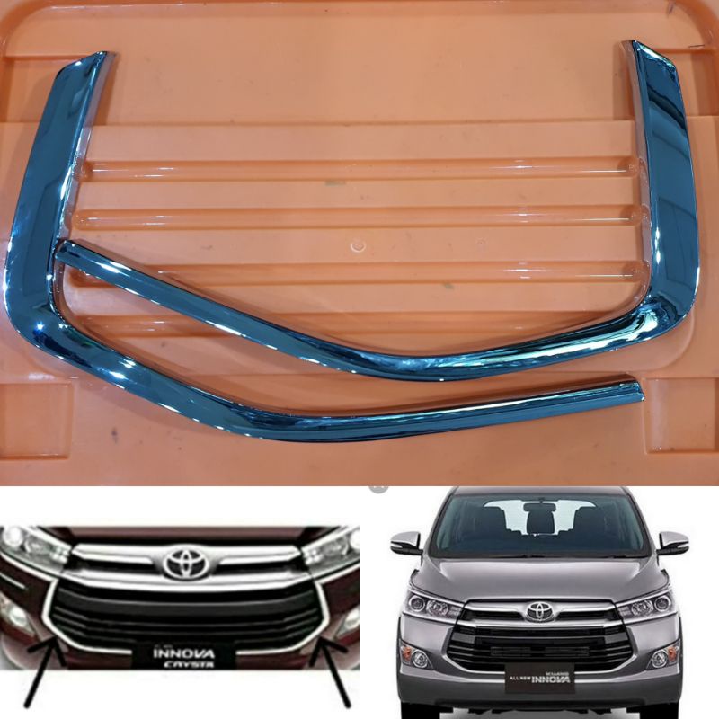 List Of Front bumper chrome grill Innova reborn 2016 2021 | Shopee ...