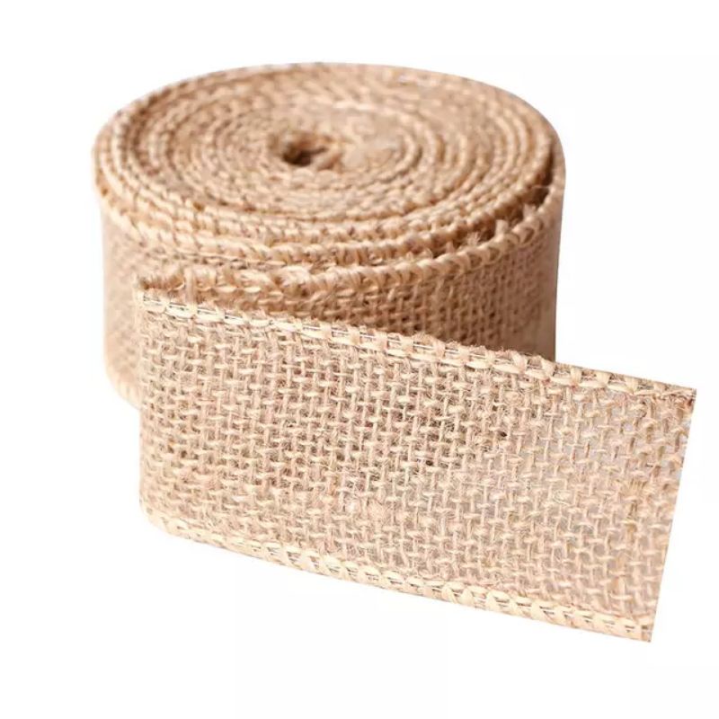 JUTE TWINE RIBBON Natural jute silk (10m) | Shopee Philippines