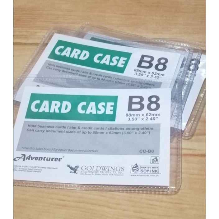 Adventurer B8 plastic card case Sold per piece | Shopee Philippines