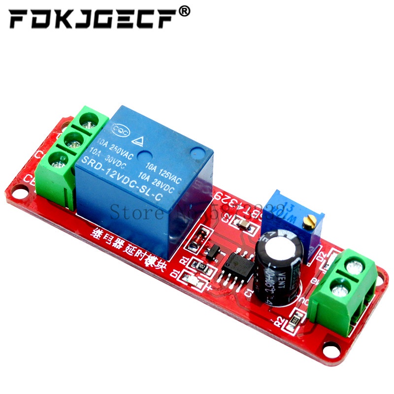 DC 12V Timer Delay Relay Shield Module NE555 Timer Switch Adjustable ... DC 12V Timer Delay Relay Shield Module NE555 Timer Switch Adjustable ...