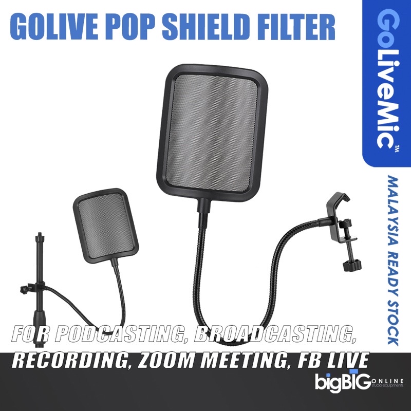 GoLive Pop Shield Filter for Condenser Microphone (Full metal) | Shopee ...