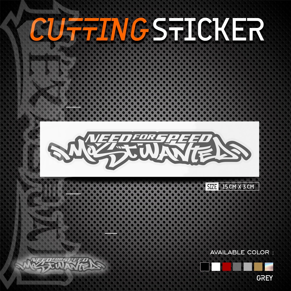 Cutting Sticker Need For Speed Most Wanted Outline One Color | Sticker ...