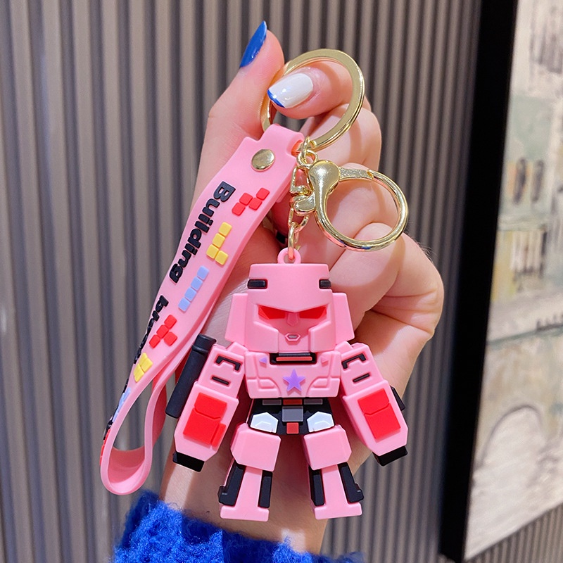 Transformers Building Block Keychain Pendant Trendy Optimus Prime ...