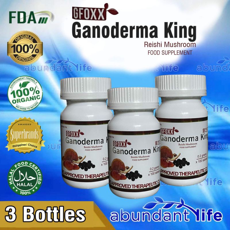 3 BOTTLES GANODERMA KING CAPSULES AUTHENTIC | Shopee Philippines