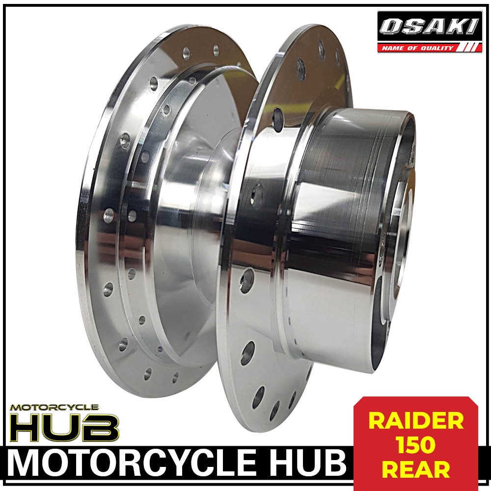 RAIDER 150, RAIDER 150 FI Osaki Mirror Chrome Hub (Hub Set / Front Hub ...