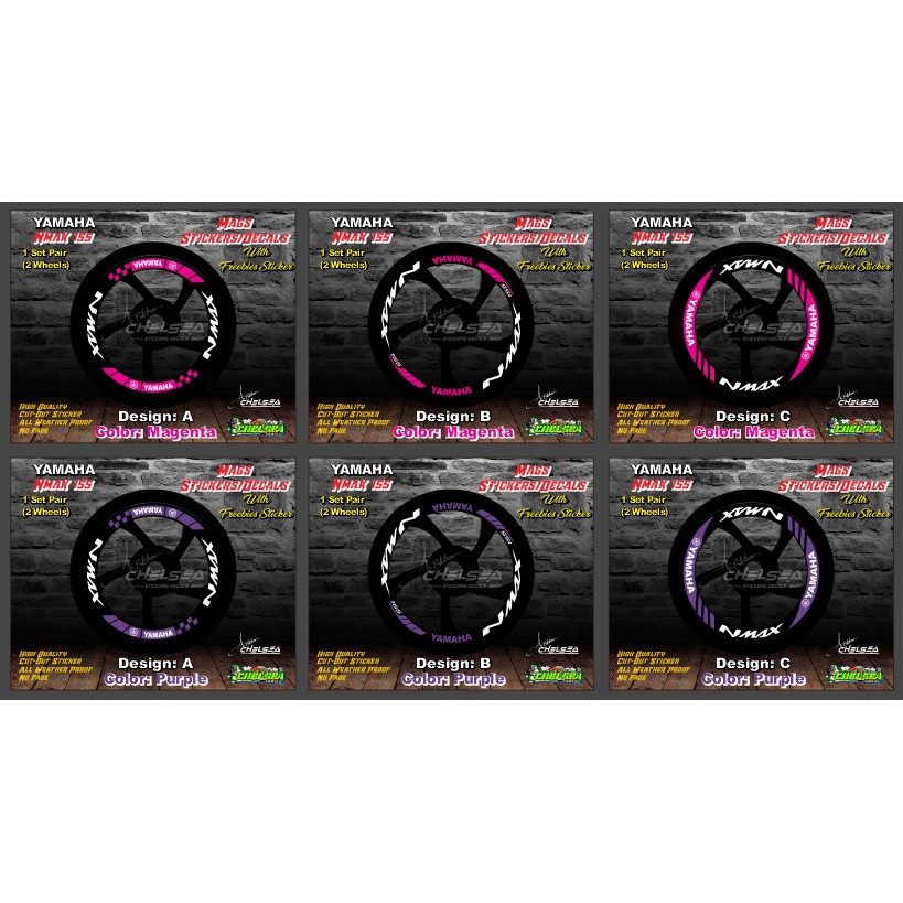 Yamaha Nmax 155 MAGS/RIM Decals/Stickers | Shopee Philippines