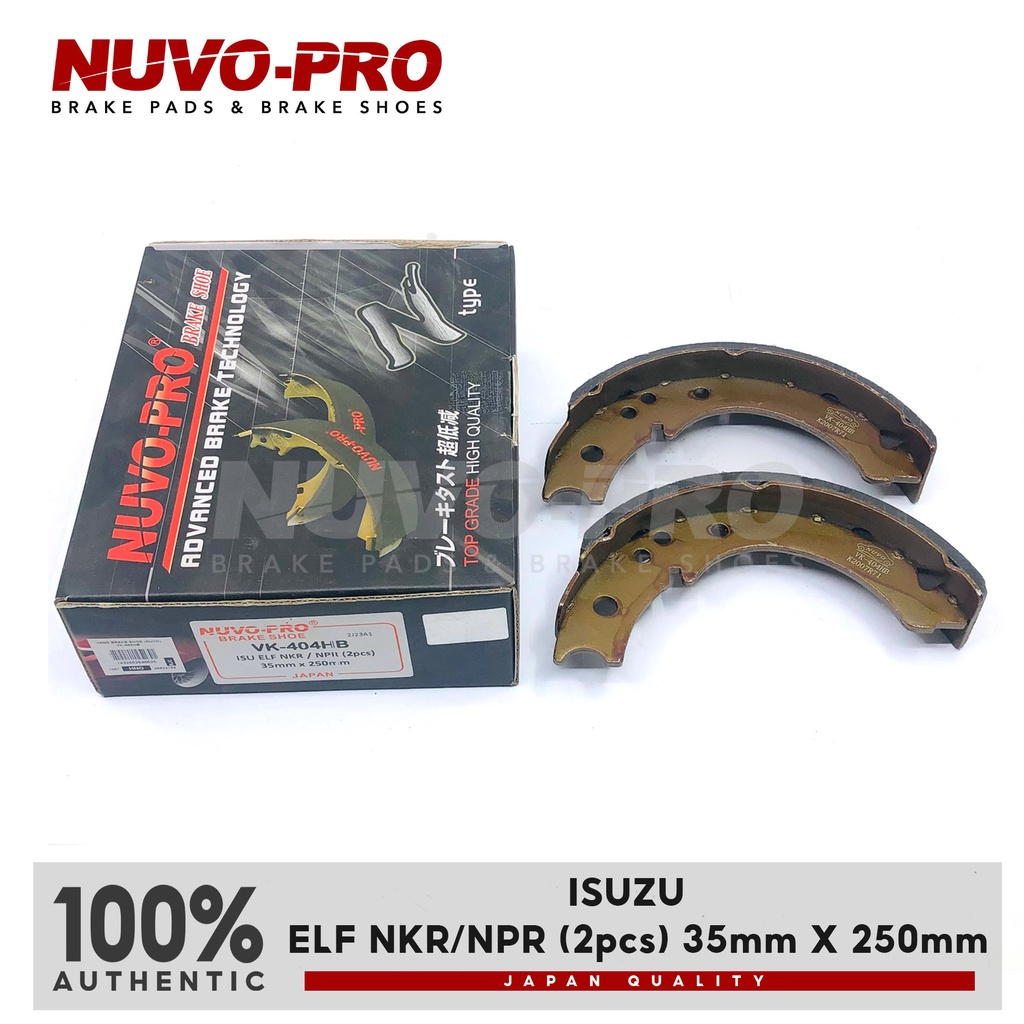 Nuvo-Pro Brake Shoe Isuzu ELF NKR/NPR 35mm X 250mm VK-404HB SET ...