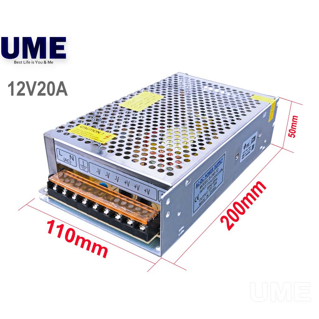 DC 12V 5A 10A 15A 20A 30A 40A CCTV LED Centralize Power Supply Adapter UME COD | Shopee Philippines