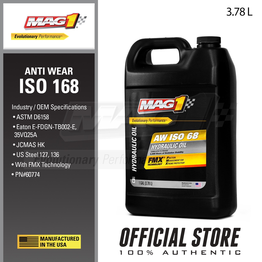 MAG 1 Anti-Wear ISO 68 Hydraulic Oil 1 gal 60774(Outlet) | Shopee ...