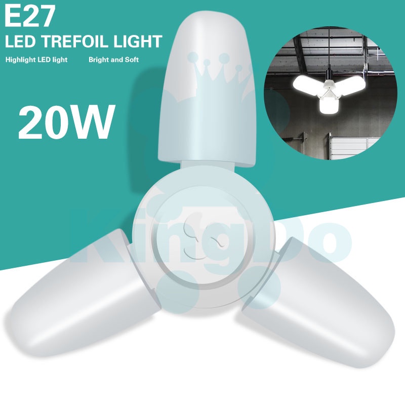 COD Fan Blade LIGHT BULB THREE LEAF Home Energy Saving Ceiling Lights ...