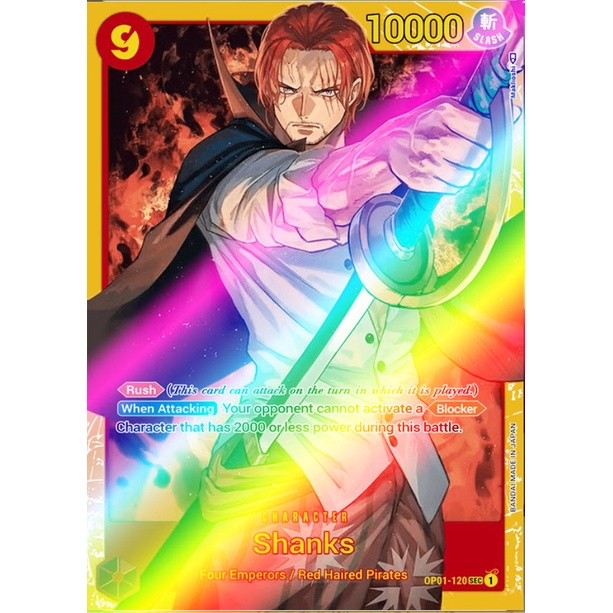 SHANKS OP01-120 (One Piece TCG - Romance Dawn OP-01 JAPANESE) | Shopee ...