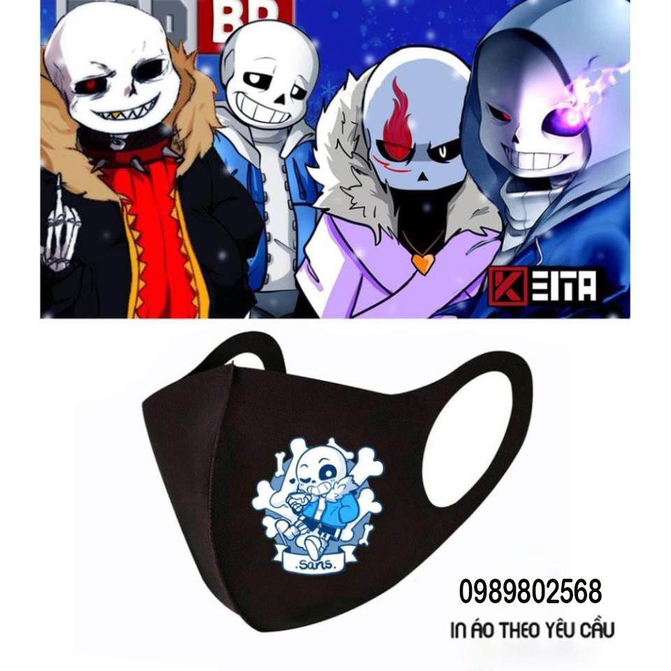 Super - Sans Undertale Printed Mask | Shopee Philippines