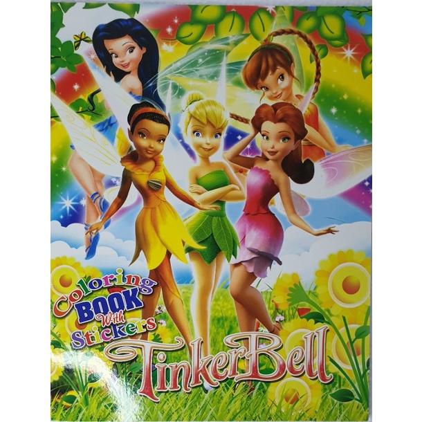 Tinkerbell Coloring Book With Stickers