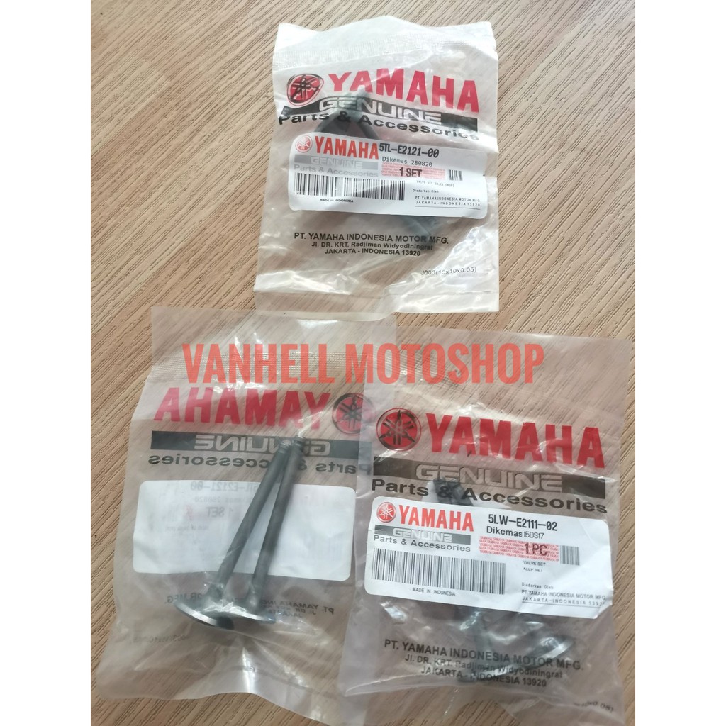 Yamaha Genuine Valve Set In & Ex - Mio Sporty, Fino Carb, Nouvo, Mio ...