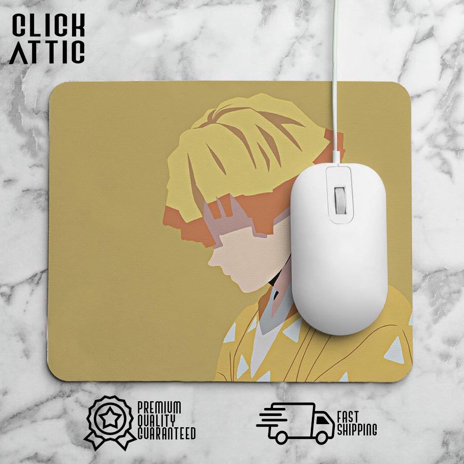 Zenitsu Demon Slayer Anime Gift High Quality Non-slip 18cm x 22cm Mouse ...