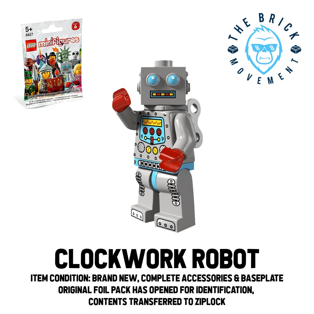 LEGO® Collectible Minifigure Series 6: Clockwork Robot Minifigure | Shopee Philippines