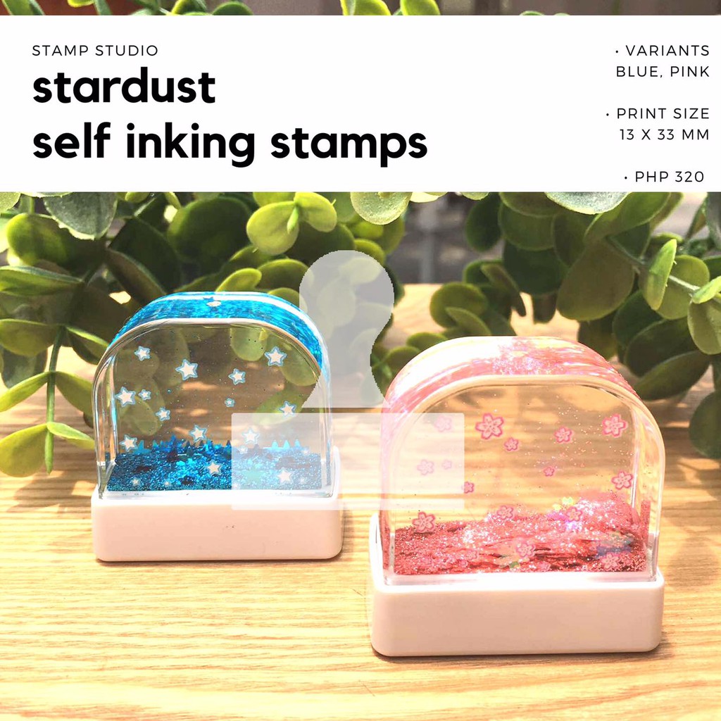 13x33mm Stardust Waterglobe Customized Self Inking Stamp (COD ACCEPTED ...