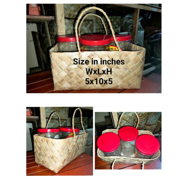 5x10x5/5x12x5 - Native/Tampipi Bayong Bag - Made to Order - CiL ...