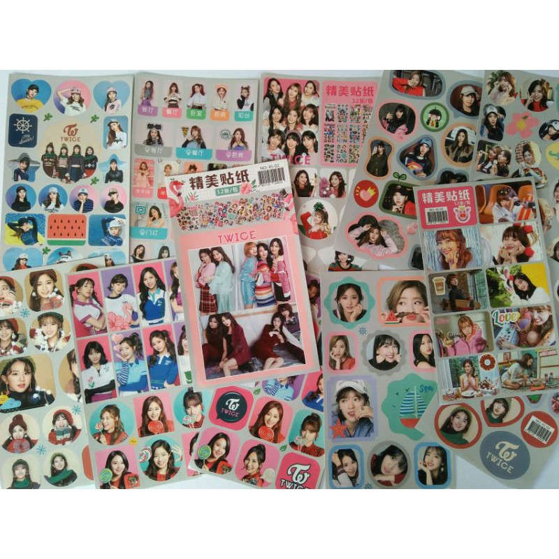 TWICE KPOP Sticker Set (12pcs) | Shopee Philippines