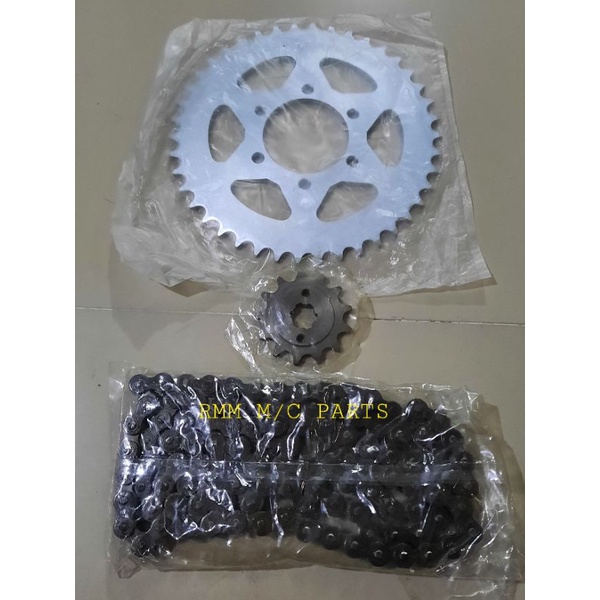 SPROCKET SET / CHAIN SET RUSI SIGMA 250 13/42T (520) | Shopee Philippines