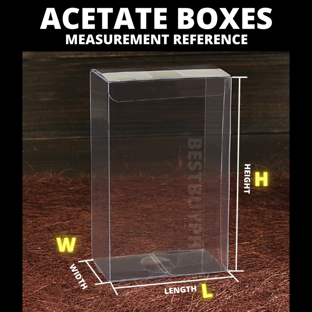MegaDiscount] 10pcs Acetate Boxes (PAGE 2) [MANY SIZES] - Clear Box AC2 ...