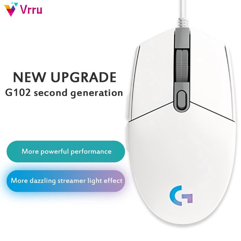 Logitech G102 second generation wired game mouse RGB professional competition 『Vrru 』 | Shopee ...