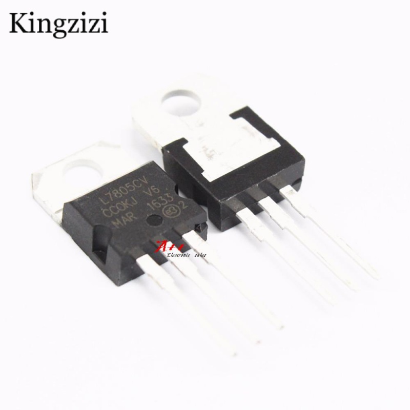 10pcs/lot New L7805CV voltage regulator TO-220 L7805 7805 5V POSITIVE VOLTAGE REGULATORS ...