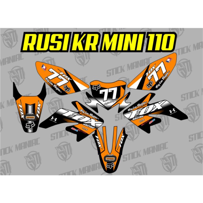 Rusi KR mini 110 full body decals | Shopee Philippines