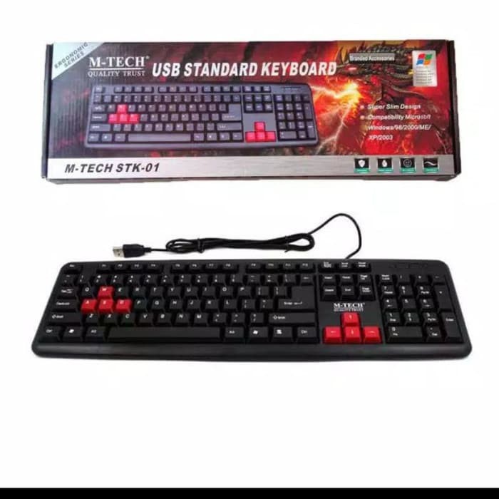 Standard Keyboard M-TECH STK-01 USB Wired Cable -Mtech STK01 Keyboard M-TECH | Shopee Philippines