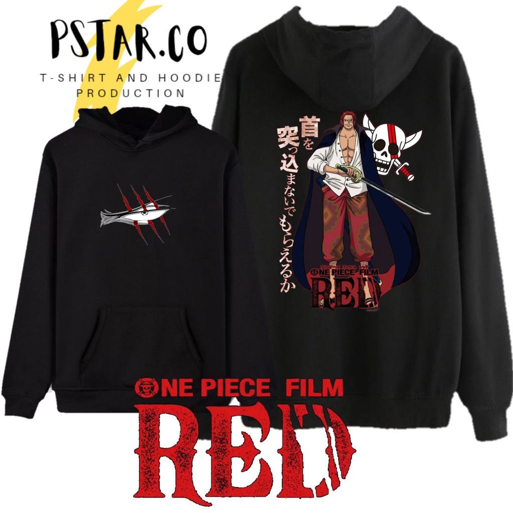 One piece Jacket Red Akagami Film No Shanks Hoodie Anime One piece New ...