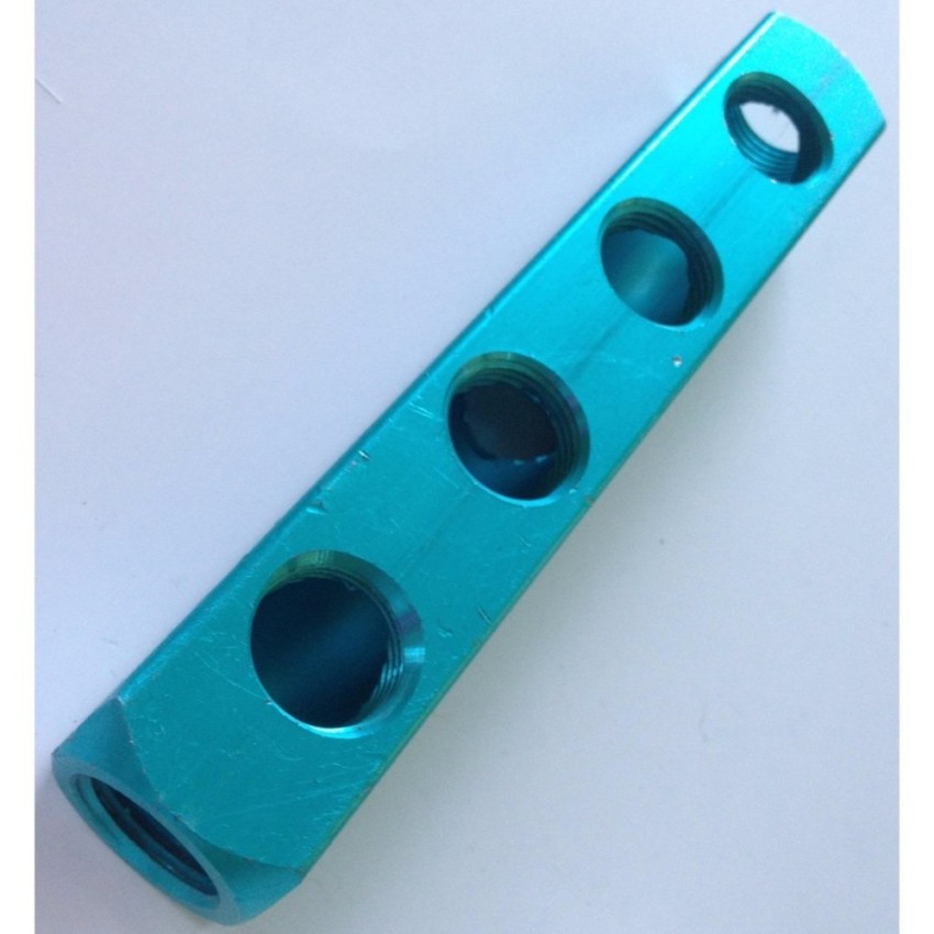 Pneumatic Aluminum Splitter 1/2x4 way (Cyen Blue) | Shopee Philippines