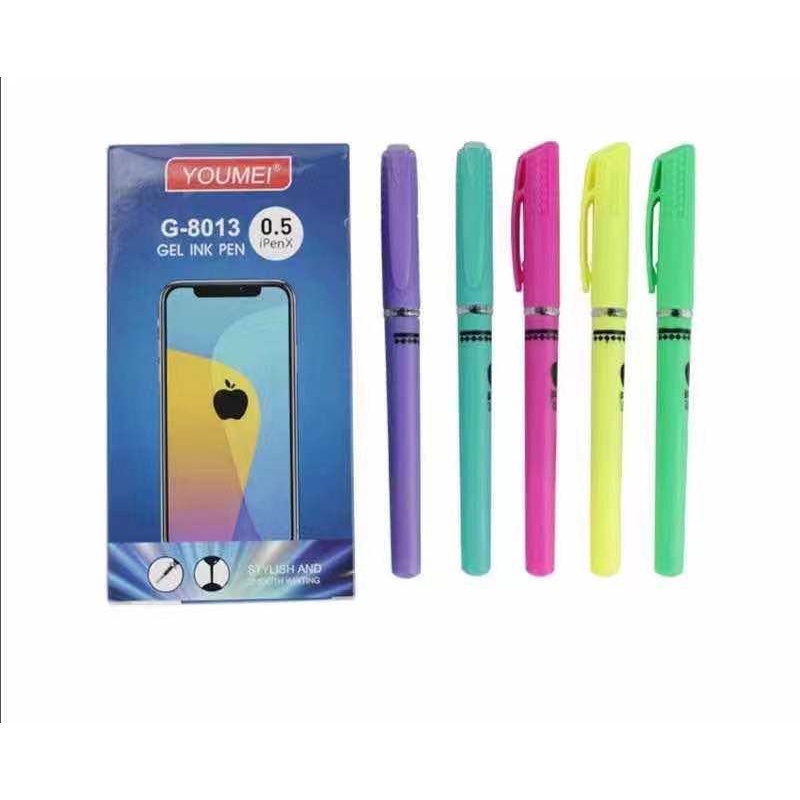 12pcs Gel Pen Youmei Ipen Ballpen Sign Pen 0.5mm | Shopee Philippines