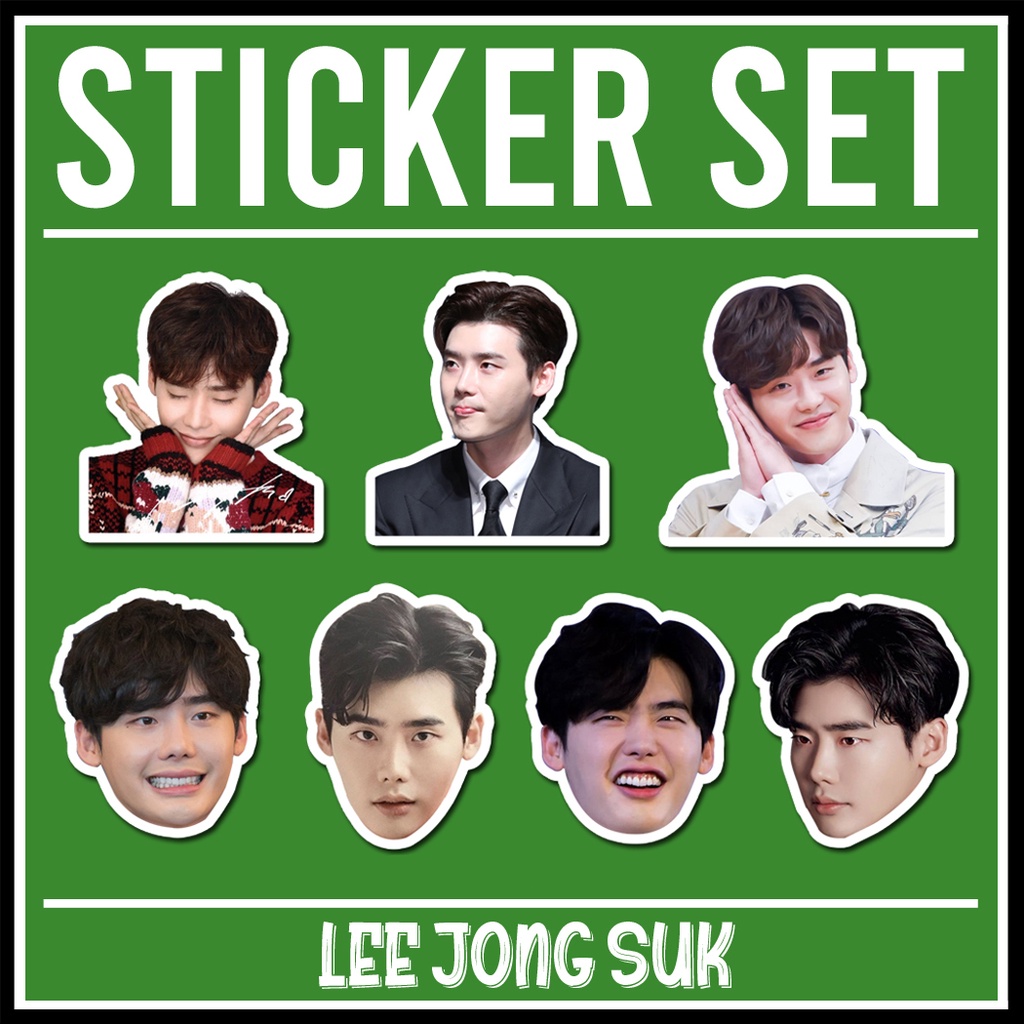 LEE JONG SUK STICKER PACK [GLOSSY - MATTE - GLITTER COATING] | Shopee ...