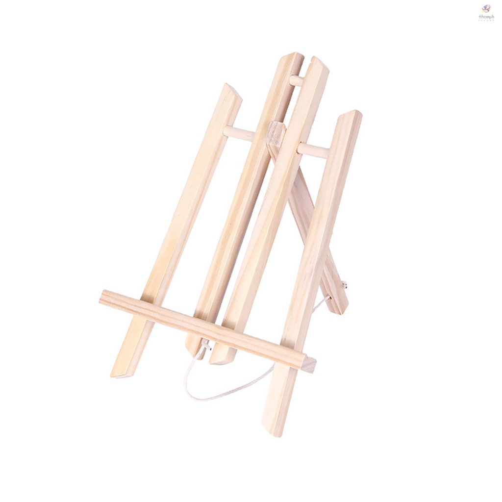 Mini Portable Wooden Art Easel Stand Adjustable Angle Tabletop Painting ...