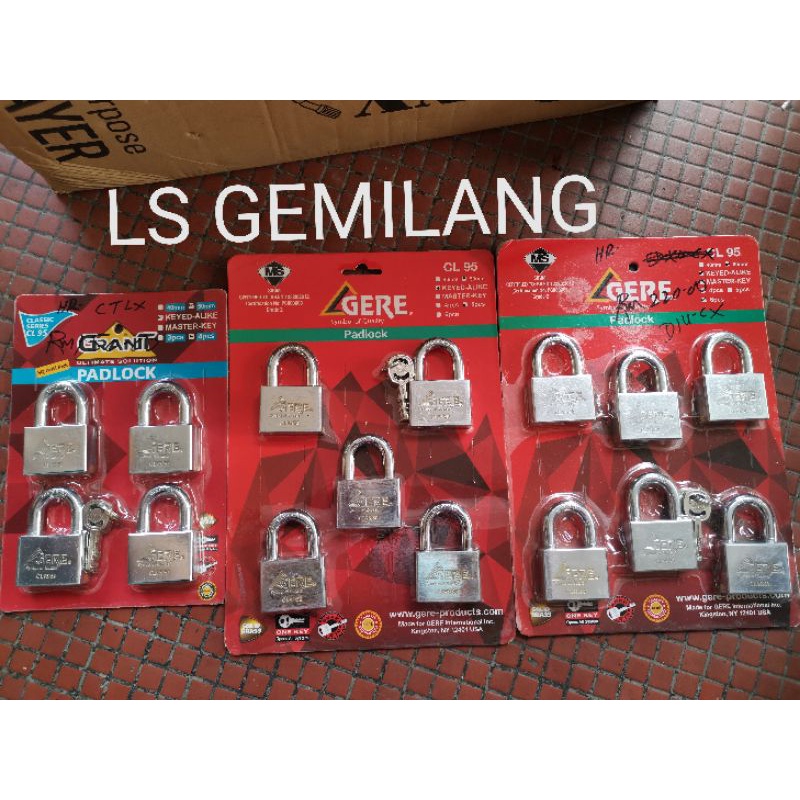 LS GEMILANG 50MM 1years waranty SIRIM GRANIT CL99 GERE CL95 PADLOCK ...
